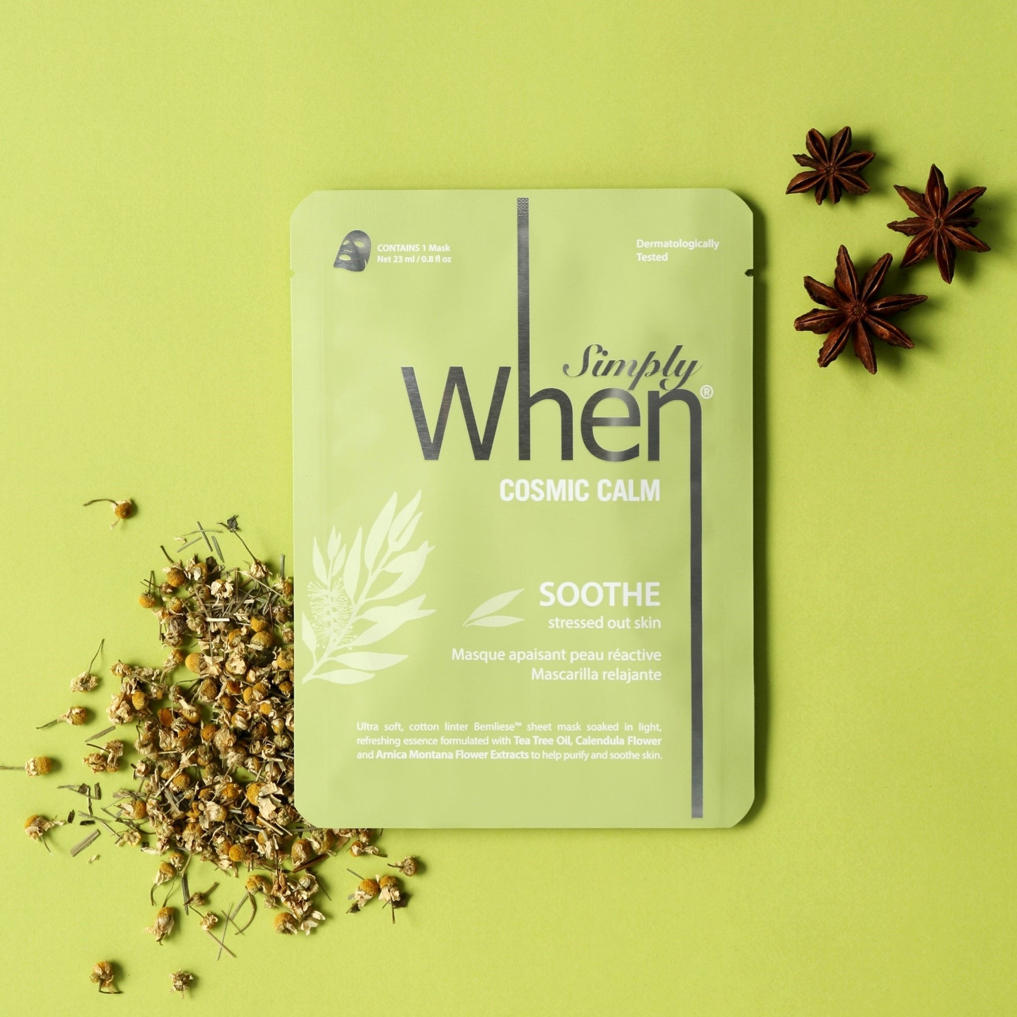 Simply When® Cosmic Calm Soothe Ultra-Soft Cotton Linter Bemliese Shee ...