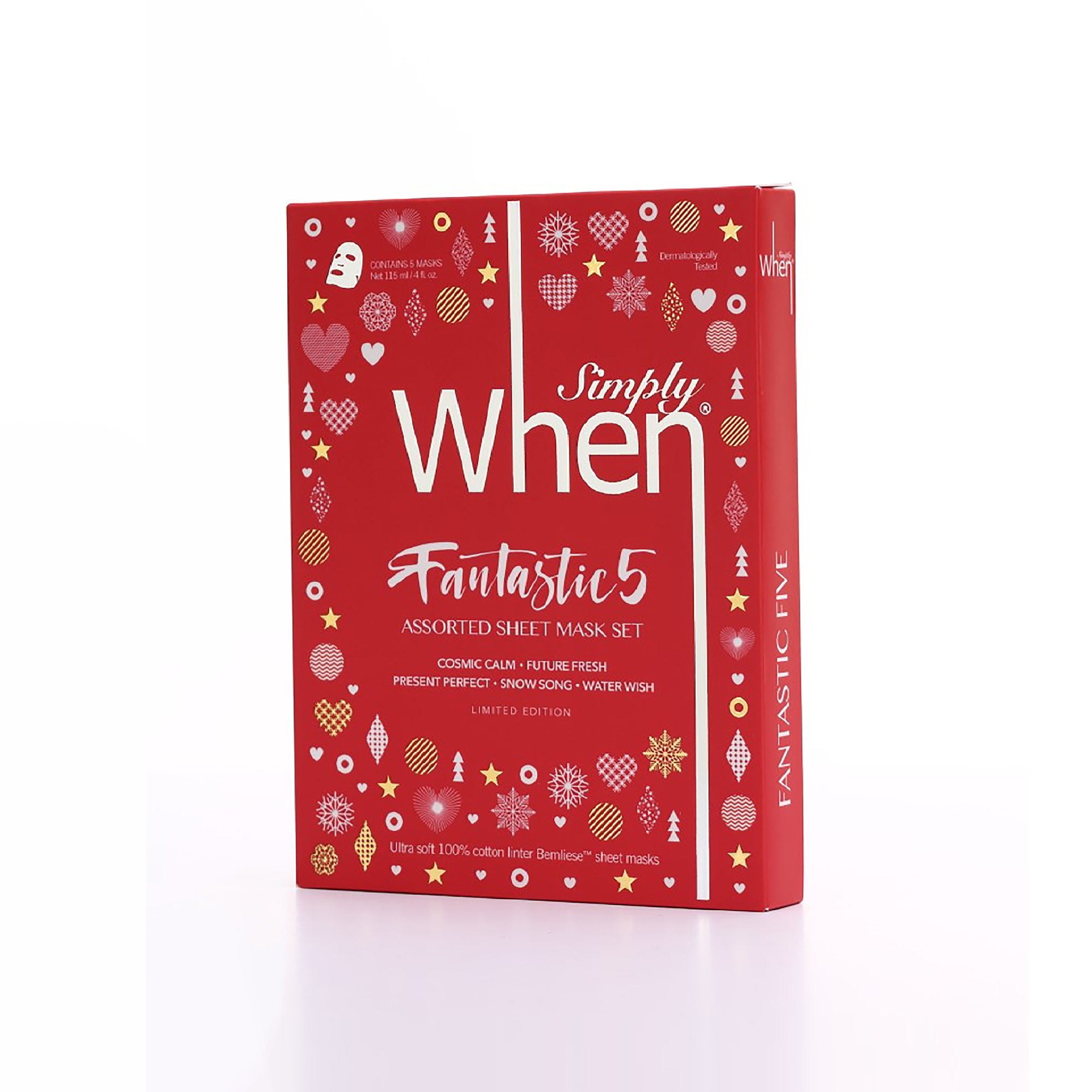 Simply When® Fantastic Five Limited Edition Assorted Sheet Mask Set (5 ...