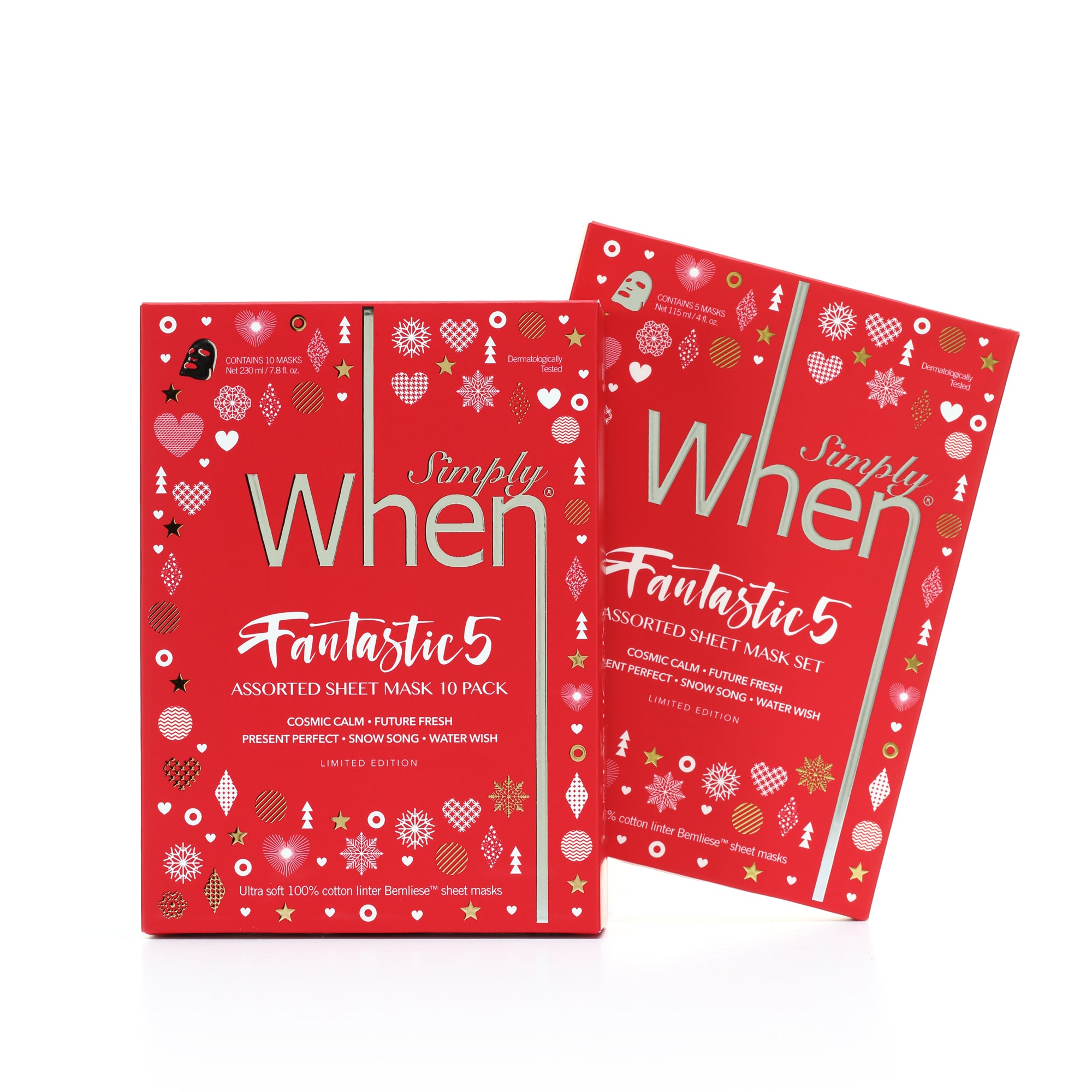 Simply When® Fantastic Five Limited Edition Assorted Sheet Mask Set (5 ...