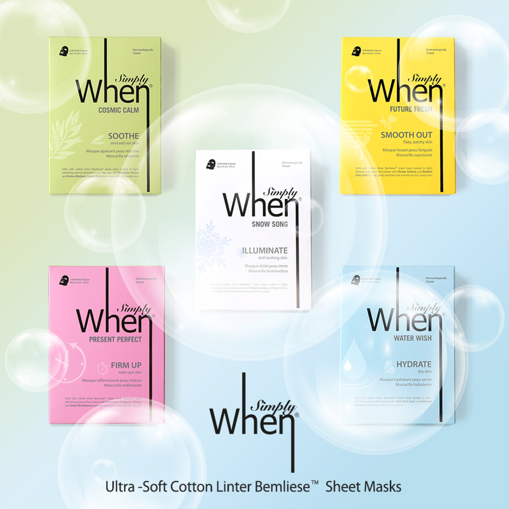Simply When® Fantastic Five Assorted Sheet Mask Set (5 PACK) – When ...